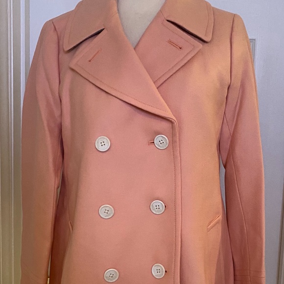J. Crew | Jackets & Coats | Jcrew Double Serge Wool Pea Coat In Faded ...